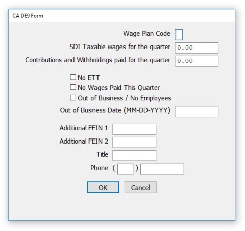 How to Print California DE-9 Form in CheckMark Payroll