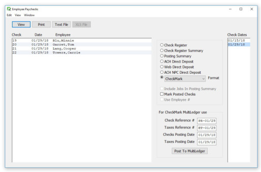 How To Create Employee Paychecks Reports In CheckMark Payroll