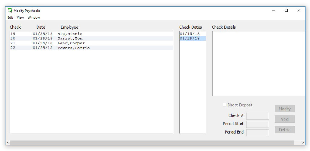 How to Modify Paychecks in CheckMark Payroll Software