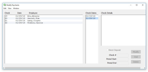 How to Modify Paychecks in CheckMark Payroll Software