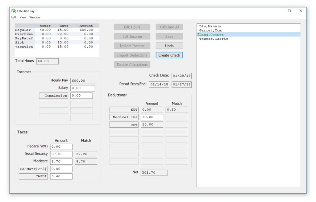 How to Calculate Employee Pay in CheckMark Payroll Software