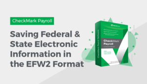 How To Save Federal And State Electronic Information In The EFW2 Format ...