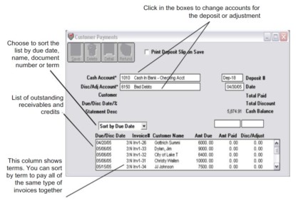 How to Use Customer Payments in MultiLedger? - CheckMark Knowledge Base