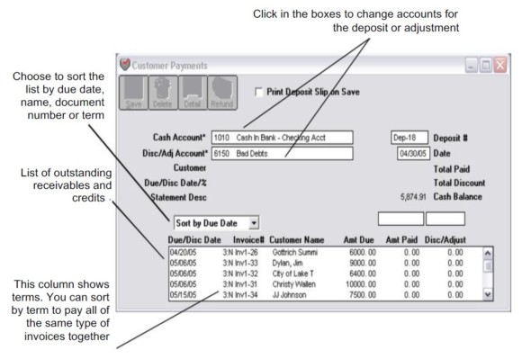 How to Use Customer Payments in MultiLedger? - CheckMark Knowledge Base