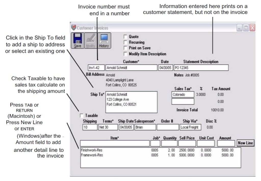 How to Use Customer Invoices in MultiLedger? - CheckMark Knowledge Base