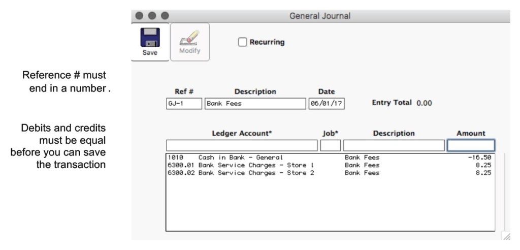 How to Record, Modify & Delete General Ledger Transaction - CheckMark Knowledge Base
