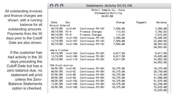 How to Create Customer Statements - CheckMark Knowledge Base