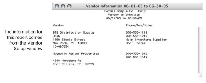 How to Create Vendor Information Reports - CheckMark Knowledge Base