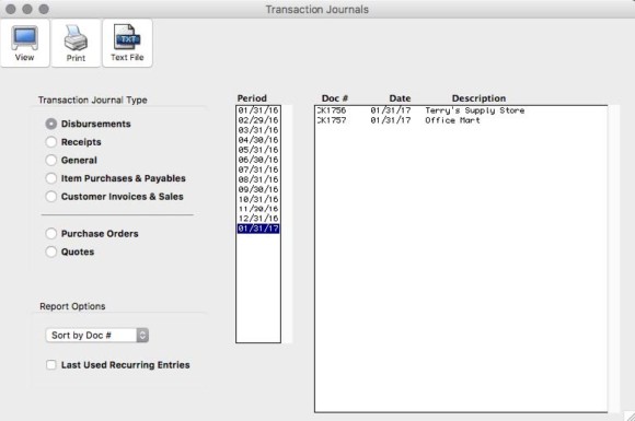 How to Create Transaction Journals Reports - CheckMark Knowledge Base