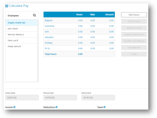 Calculating Employee Pay in CheckMark Online Payroll