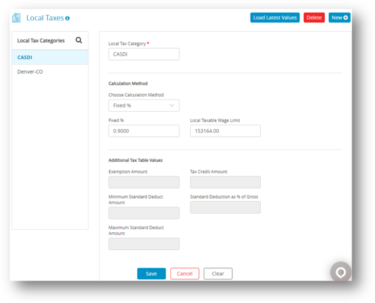 Setting up Local Taxes in CheckMark Online Payroll